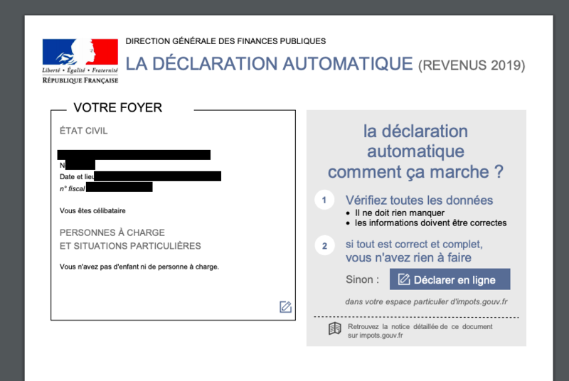 D Claration De Revenus Comment Fonctionne La D Claration Automatique